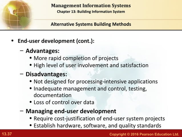 MIS-CH13: Building Information Systems | PPT