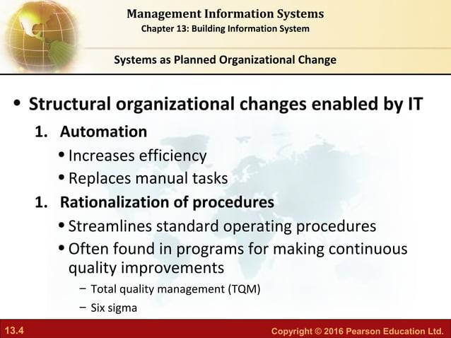 MIS-CH13: Building Information Systems | PPT
