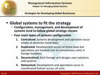 MIS-CH15: Managing Global Systems | PPT
