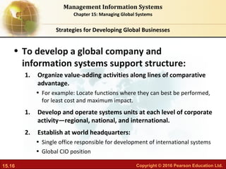 MIS-CH15: Managing Global Systems | PPT