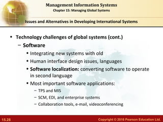 MIS-CH15: Managing Global Systems | PPT