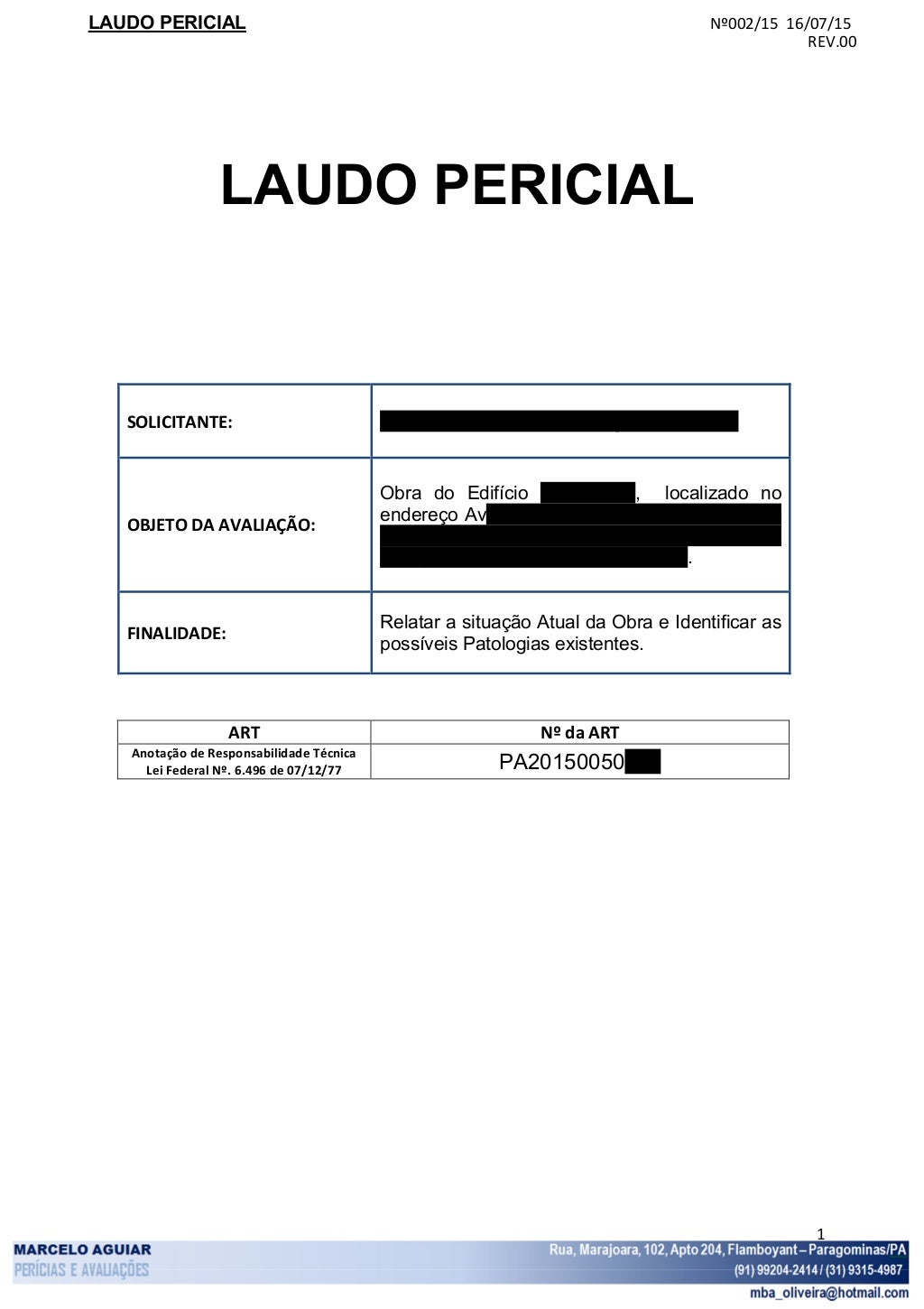 Laudo Pericial