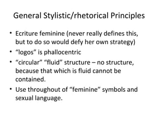 Outline of Laugh of Medusa | PPT