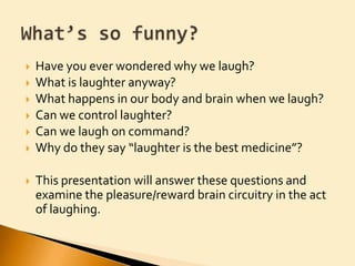 Laughter And The Brain | PPTX