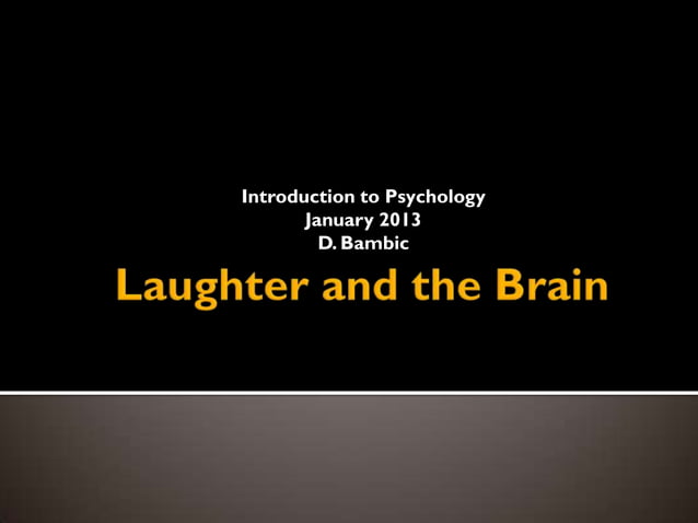 Laughter and the brain | PPT