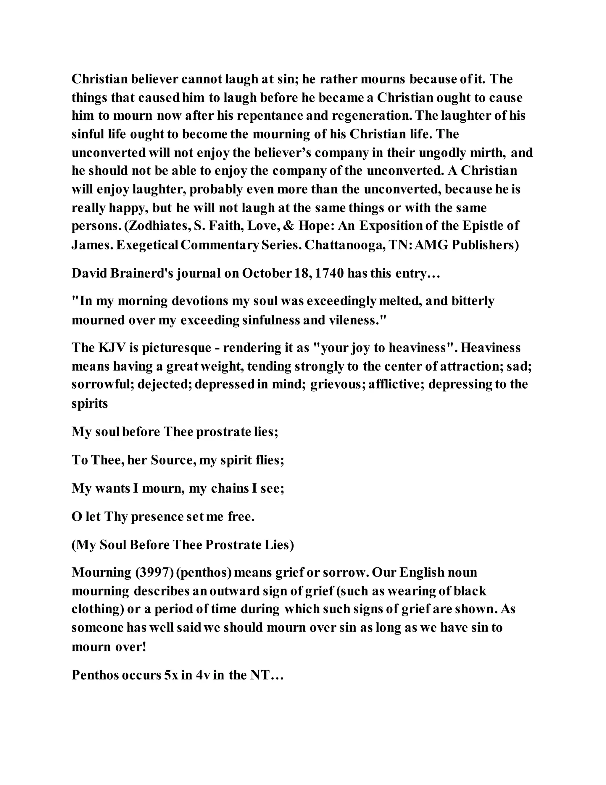 Laughter changed to mourning | PDF