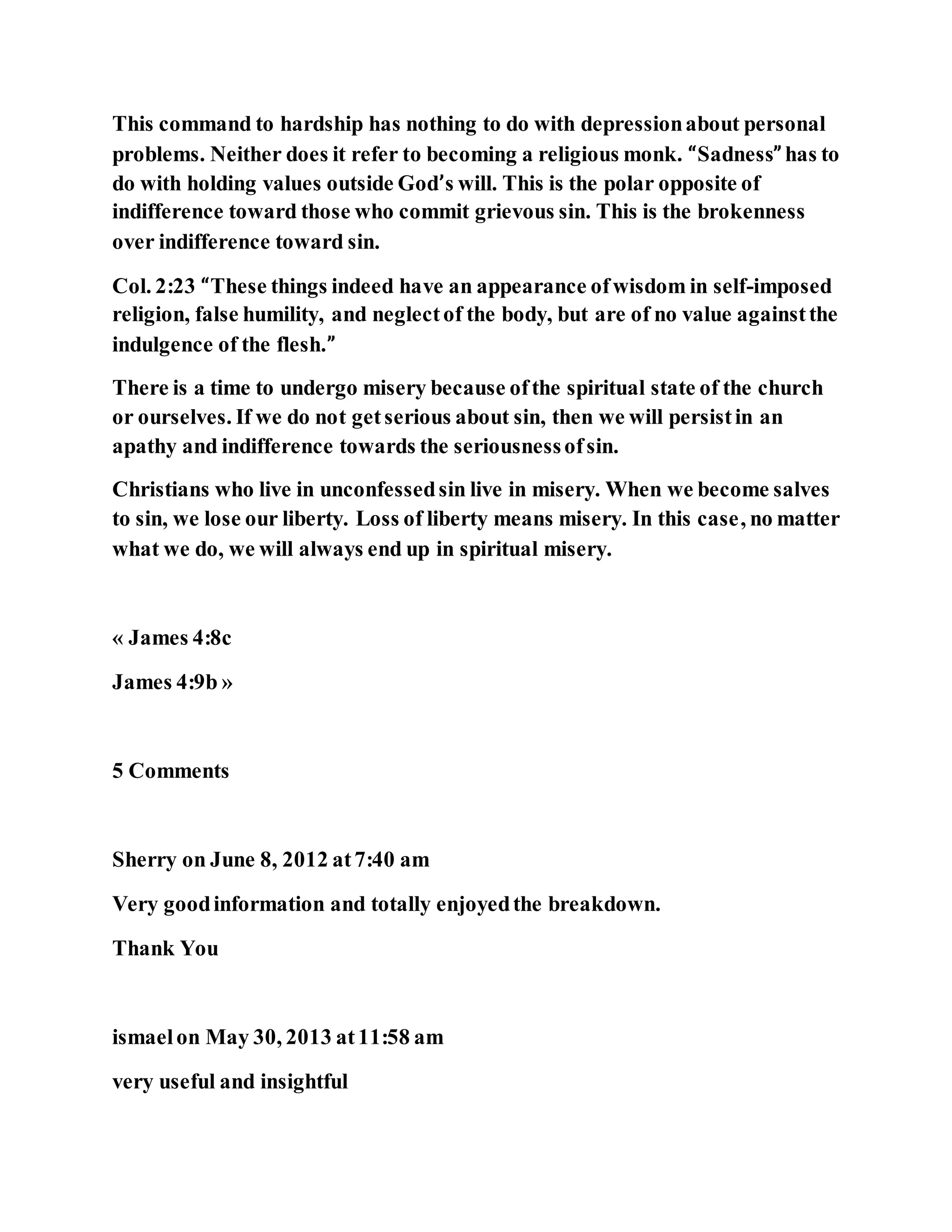 Laughter changed to mourning | PDF