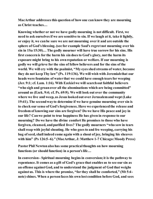 Laughter changed to mourning | PDF