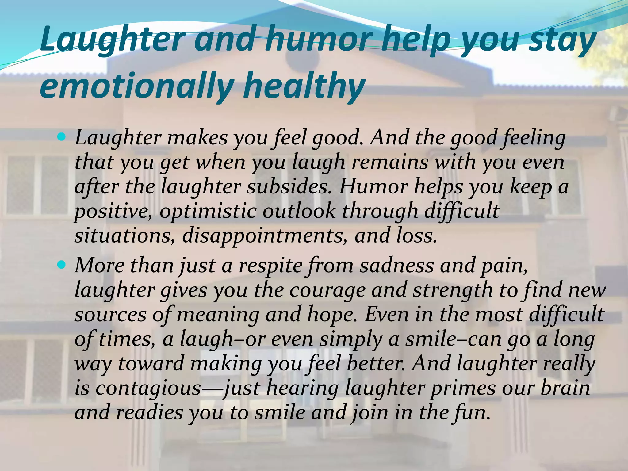 Laughter is the best medicine | PPTX