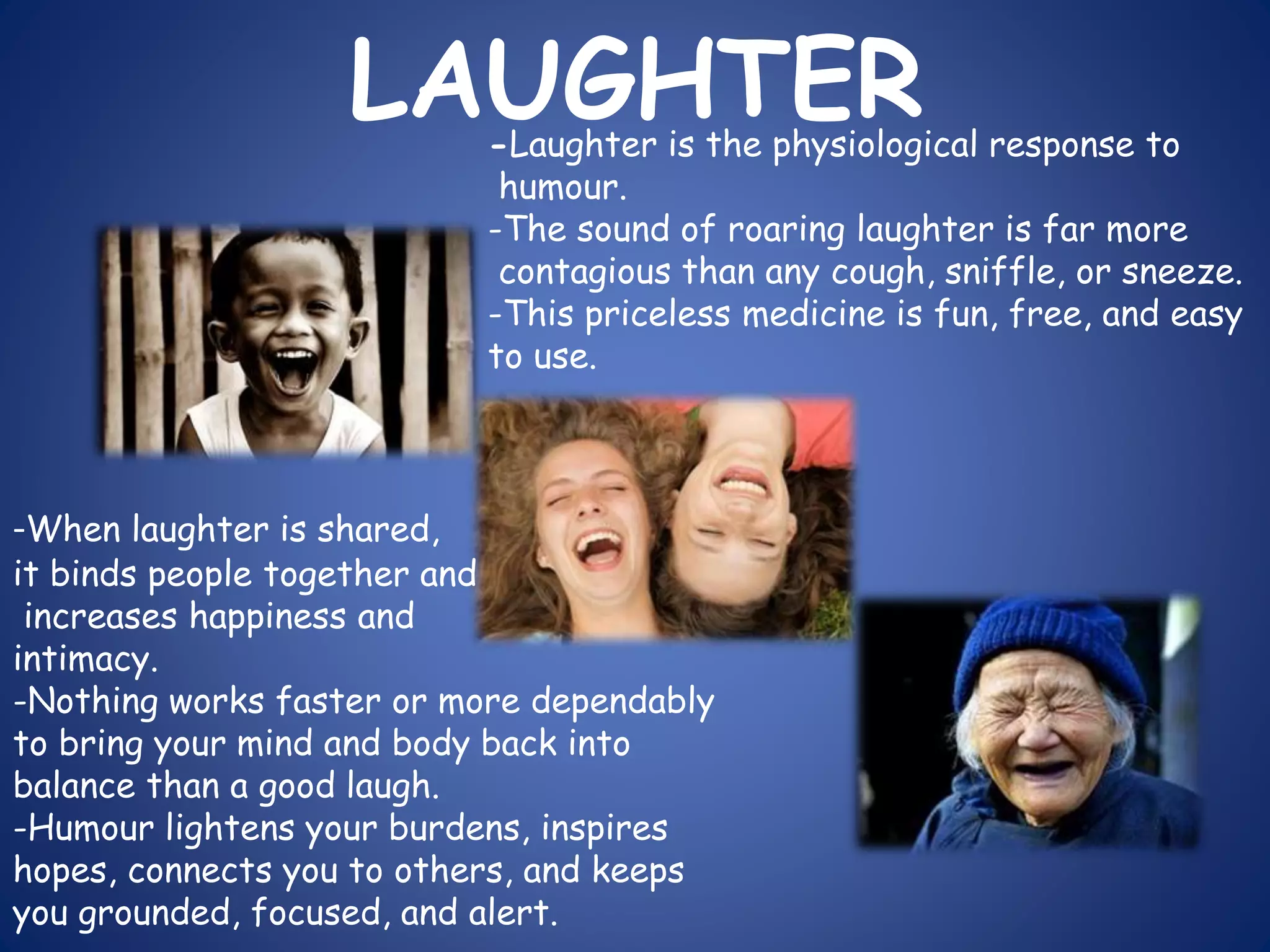 Laughter is the best medicine! | PPTX | Mental Health | Diseases and ...