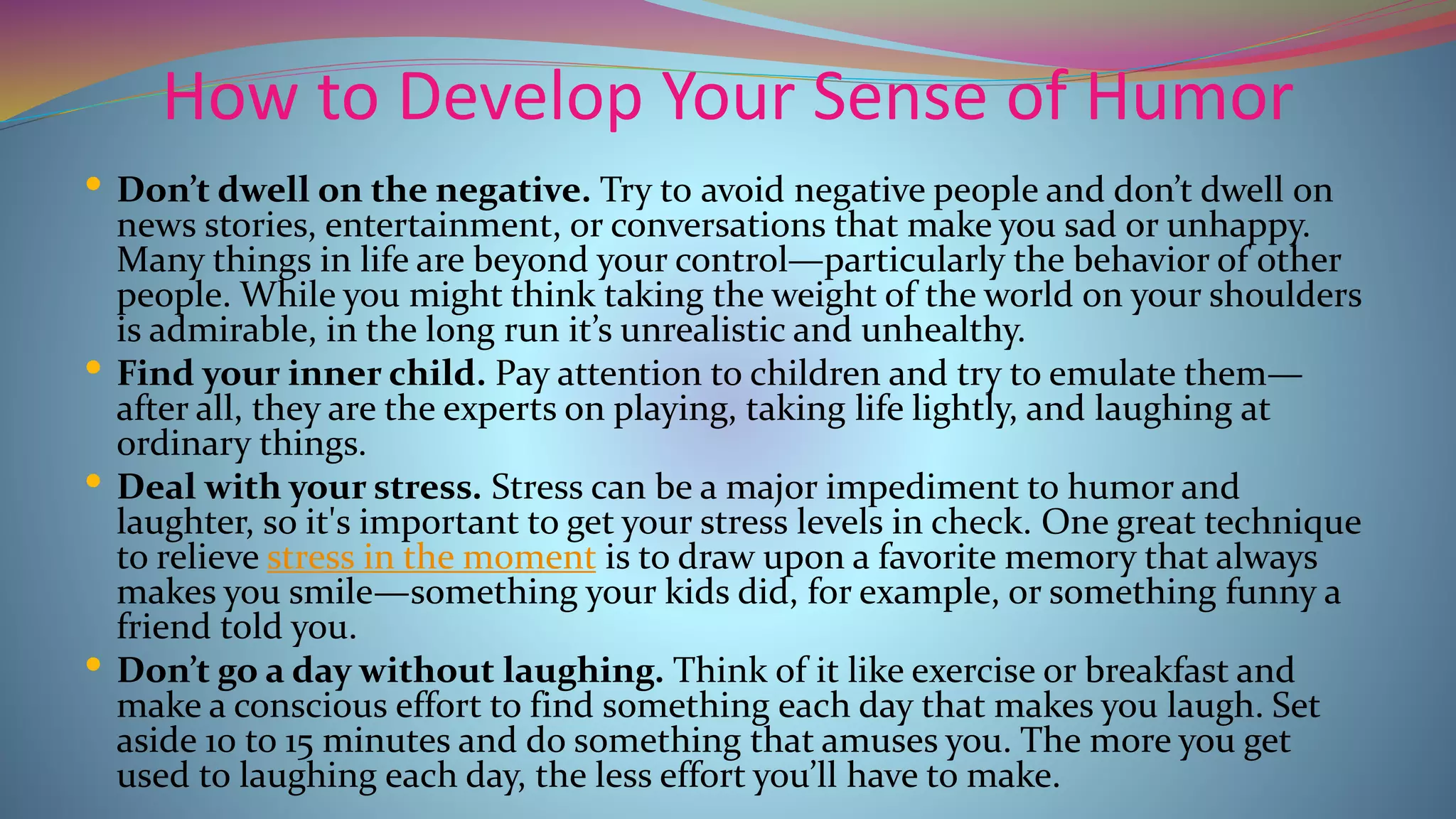 Laughter is the best medicine | PPTX