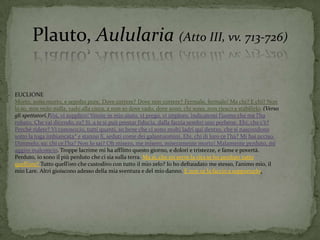 L'aulularia | PPTX