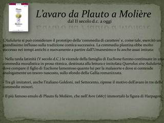 L'aulularia | PPTX