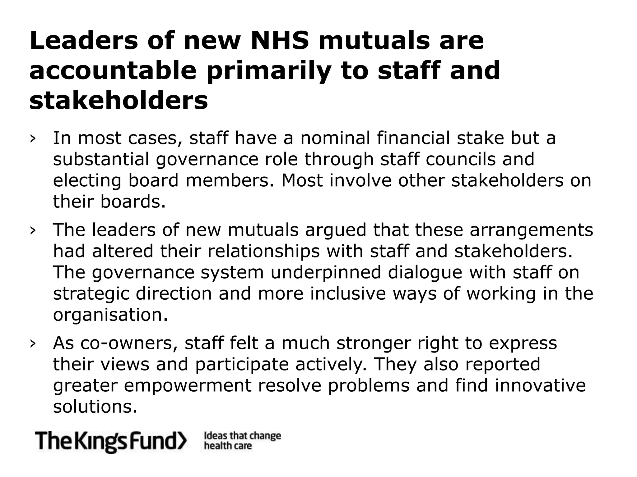 Chris Ham: Staff engagement and empowerment in the NHS | PPTX ...