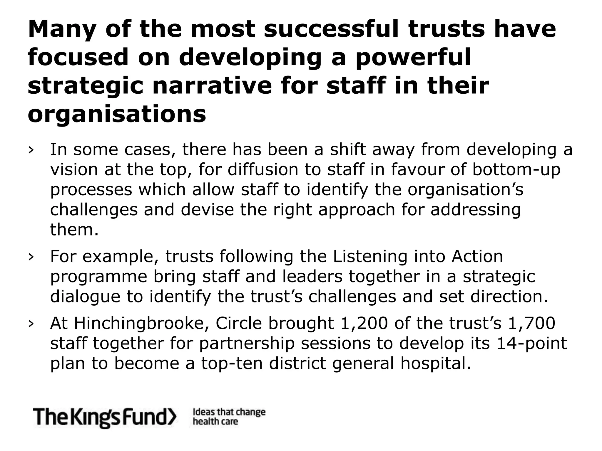 Chris Ham: Staff engagement and empowerment in the NHS | PPTX ...