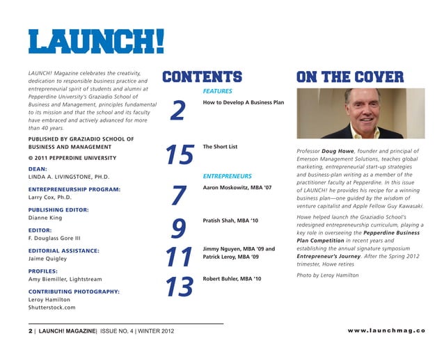 LAUNCH! Magazine Winter 2012 | PPT