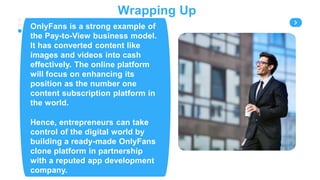 Launch a only fans clone platform | PDF | Business | Business and Finance