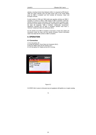 Launch CReader 3001 User Manual | PDF