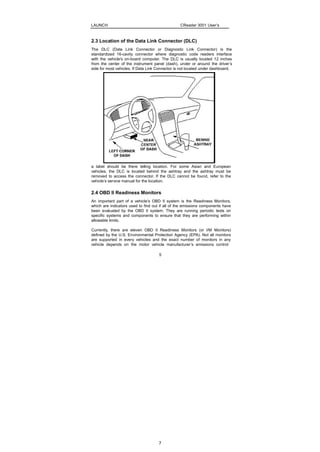 Launch CReader 3001 User Manual | PDF