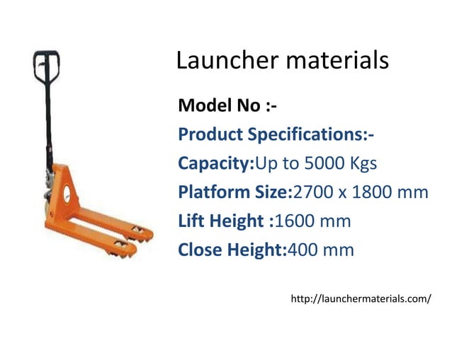 Launcher materials | PPTX