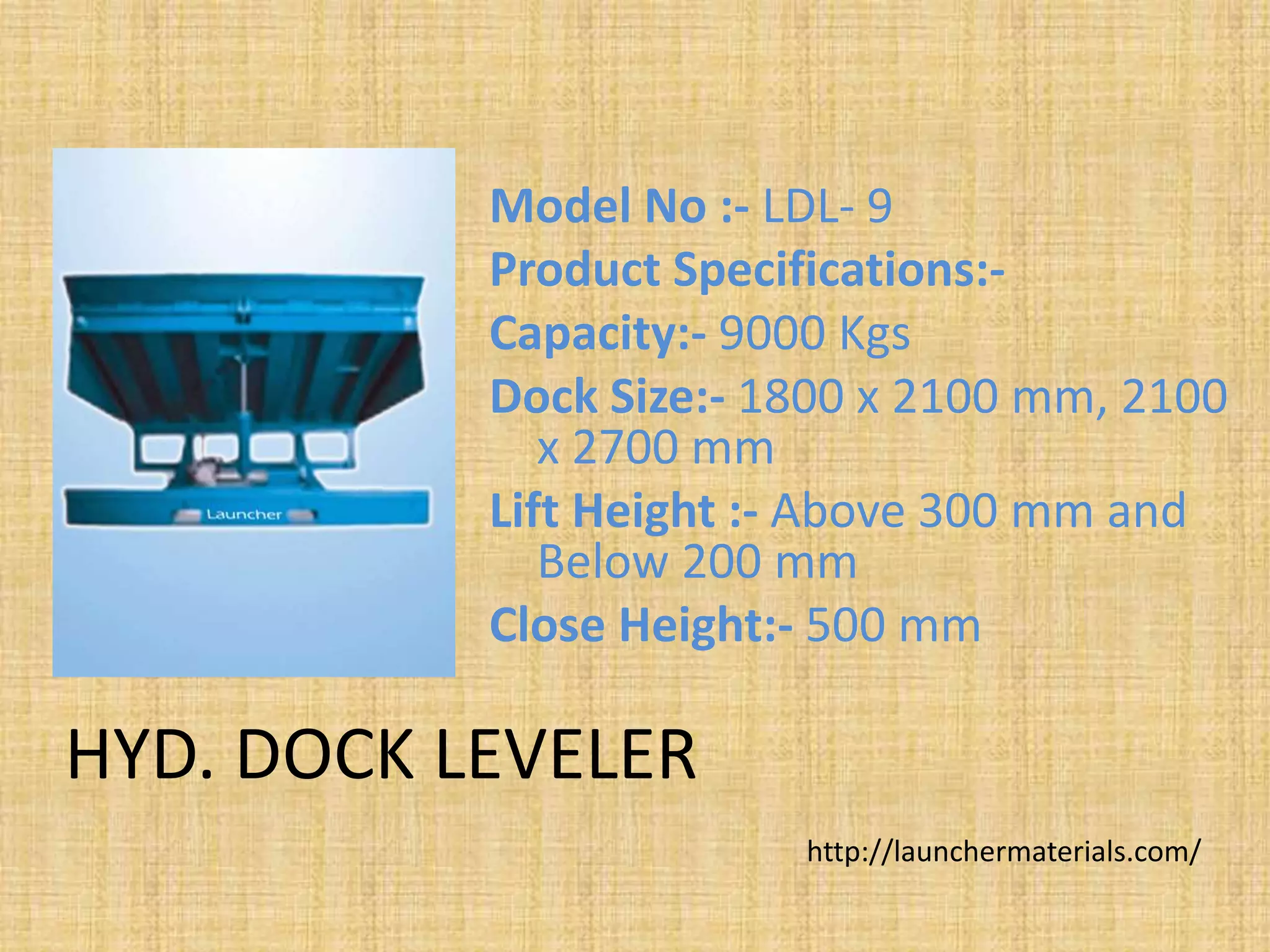 LAUNCHER MATERIAL HANDLING INDUSTRIES. | PPT