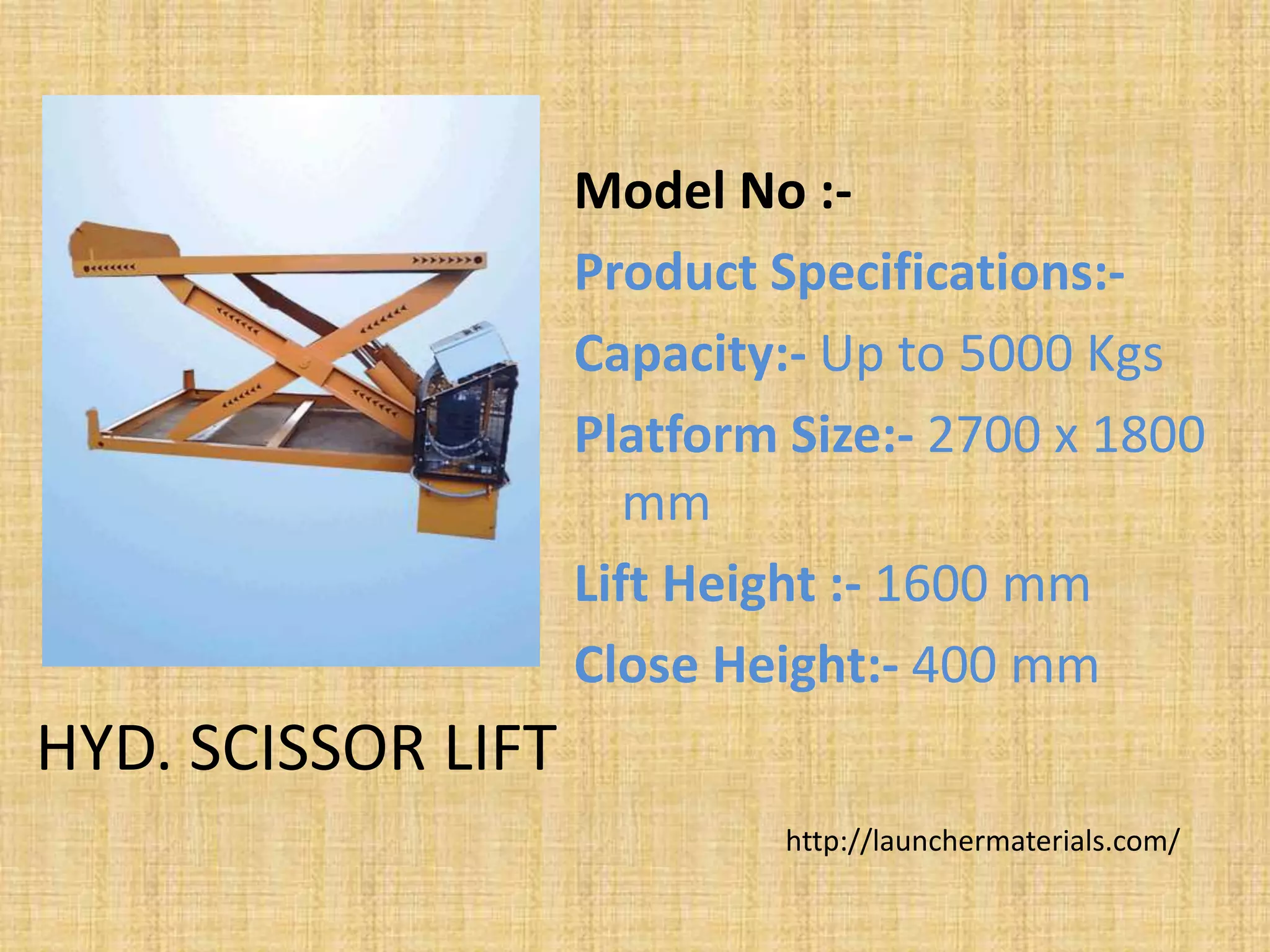 LAUNCHER MATERIAL HANDLING INDUSTRIES. | PPT