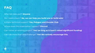 Polygon Hackathon: Launch Event | PPT