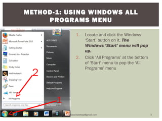 Launching and Quiting microsoft word 2007 | PPT | Operating Systems ...