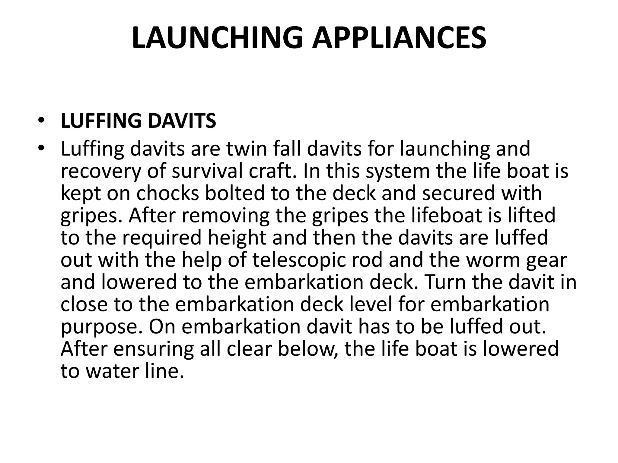 Launching appliances | PPTX