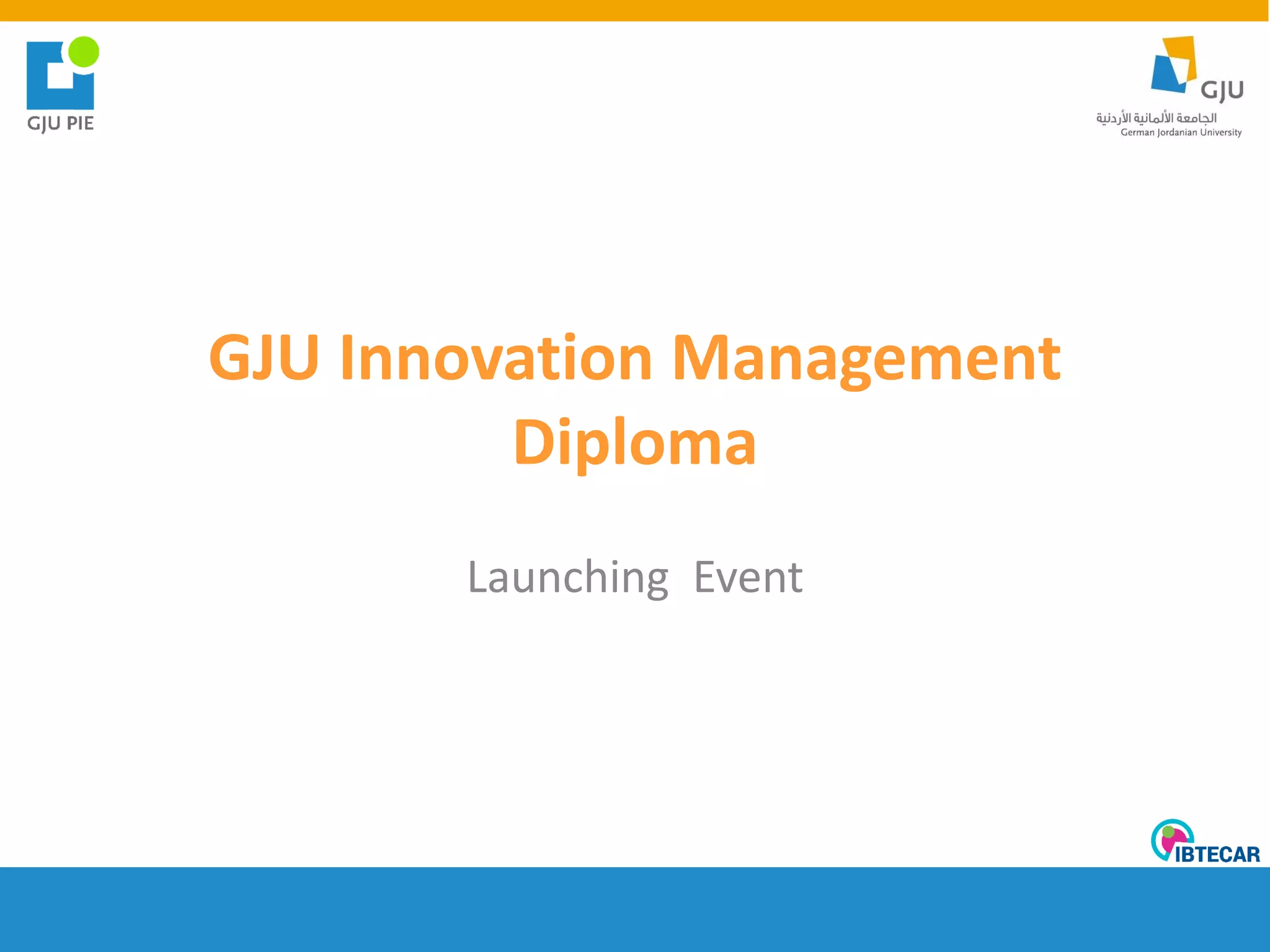 GJU Innovation Management Diploma | PDF