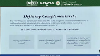 LAUNCHING OF PUBLIC AND PRIVATE EDUCATION COMPLEMENTARITY FRAMEWORK.pptx