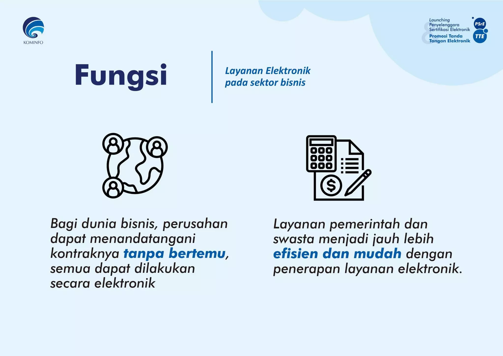 Launching PSrE dan TTE oleh Menteri Kominfo RI | PDF