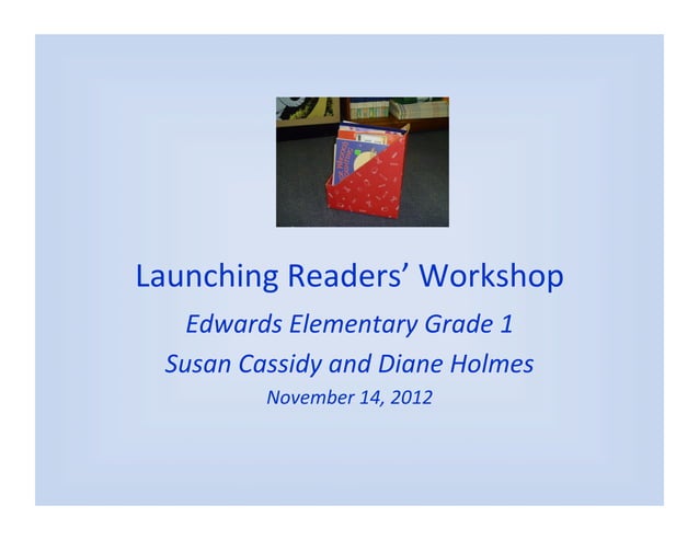Launching readers workshop 1 | PDF