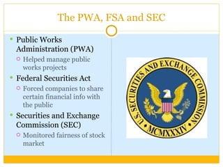 Launching The New Deal | PPT | Economy | Business and Finance