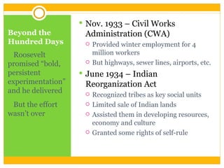 Launching The New Deal | PPT | Economy | Business and Finance