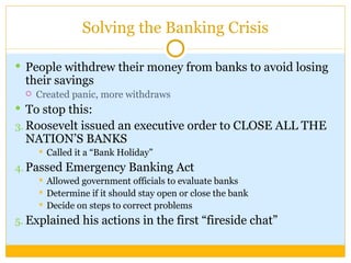 Launching The New Deal | PPT | Economy | Business and Finance