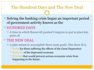 Launching The New Deal | PPT | Economy | Business and Finance
