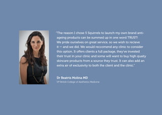 Launching your own brand skincare 5 squirrels introduction | PDF