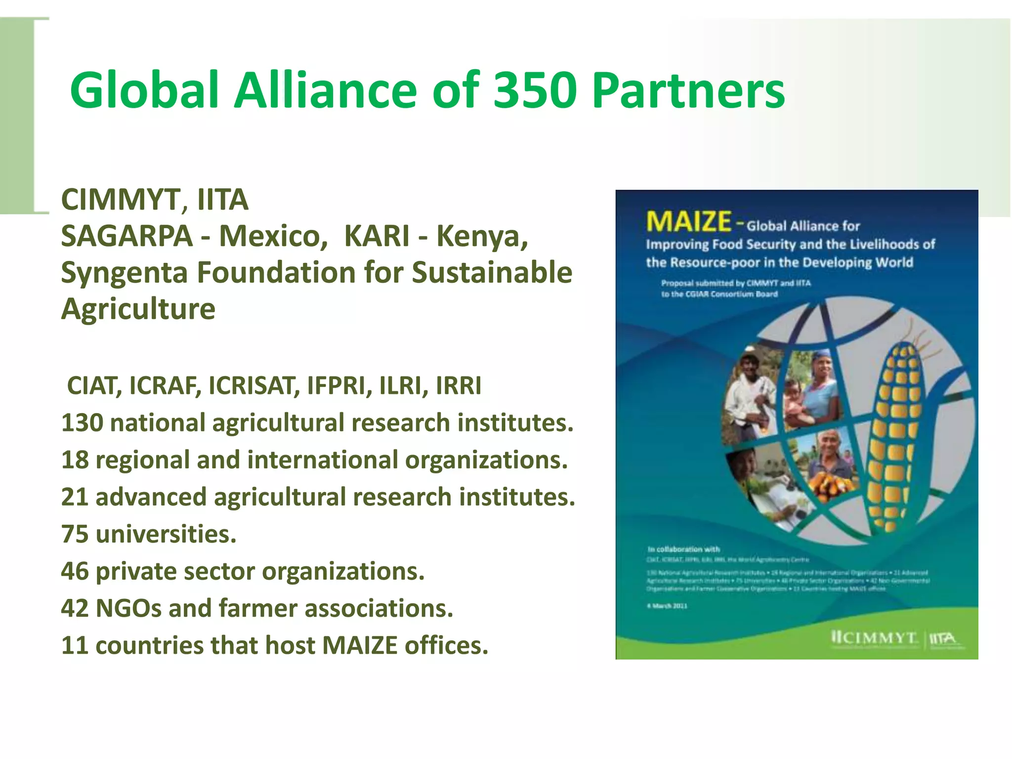 The CGIAR at 40 - Launch of the MAIZE Research Program by Dr. Thomas A Lumpkin | PPTX