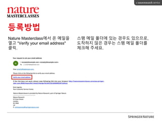 Nature Masterclass 이용안내 | PDF