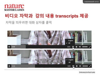 Nature Masterclass 이용안내 | PPT | Free Download