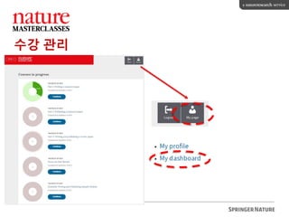 Nature Masterclass 이용안내 | PDF