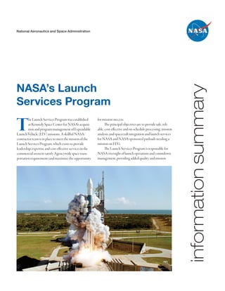Launch Services Program | PDF