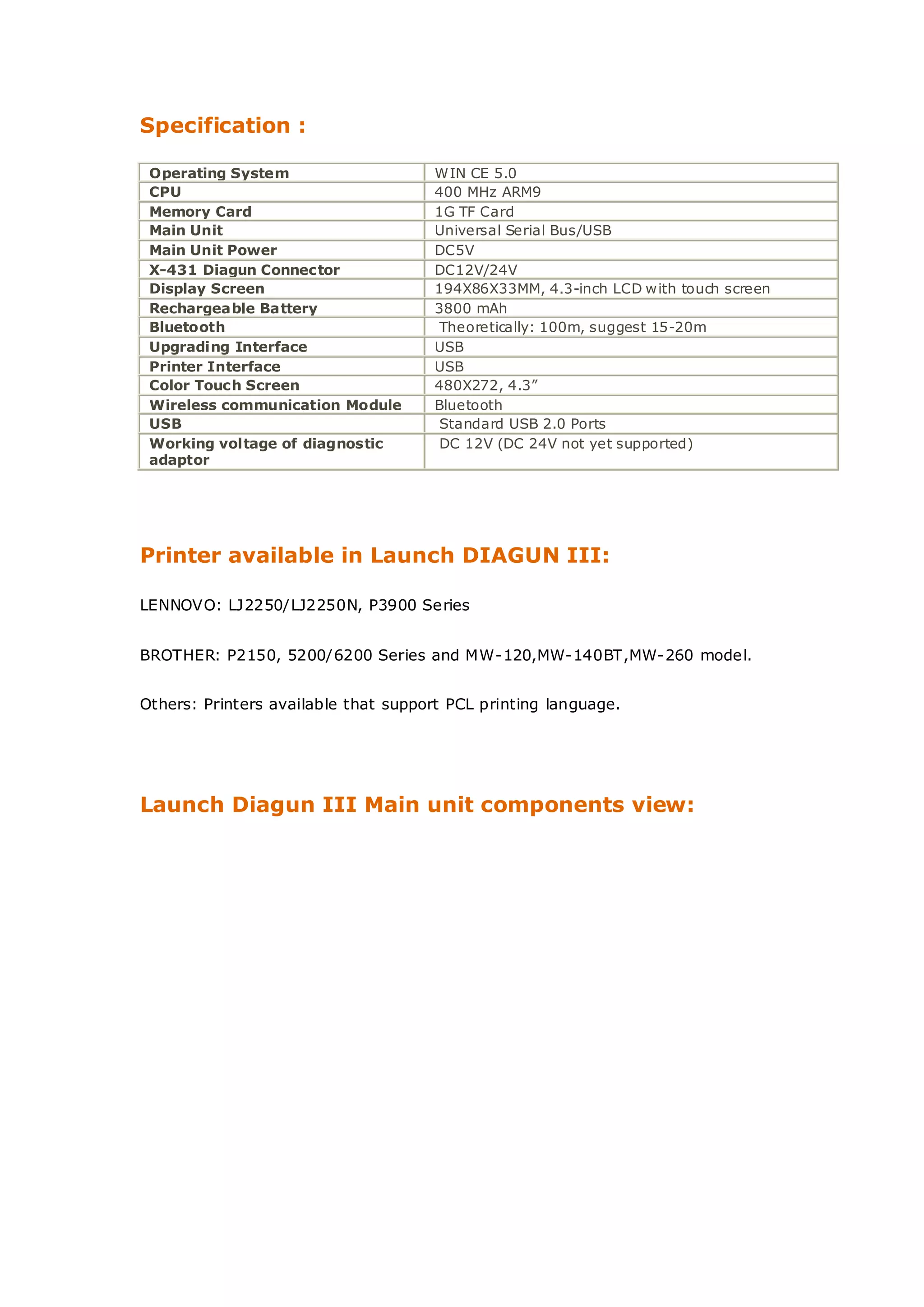 Launch x431 diagun iii global version newest scan tool 100% genuine | PDF