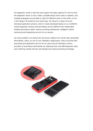 Launch x431 diagun iii global version newest scan tool 100% genuine | PDF
