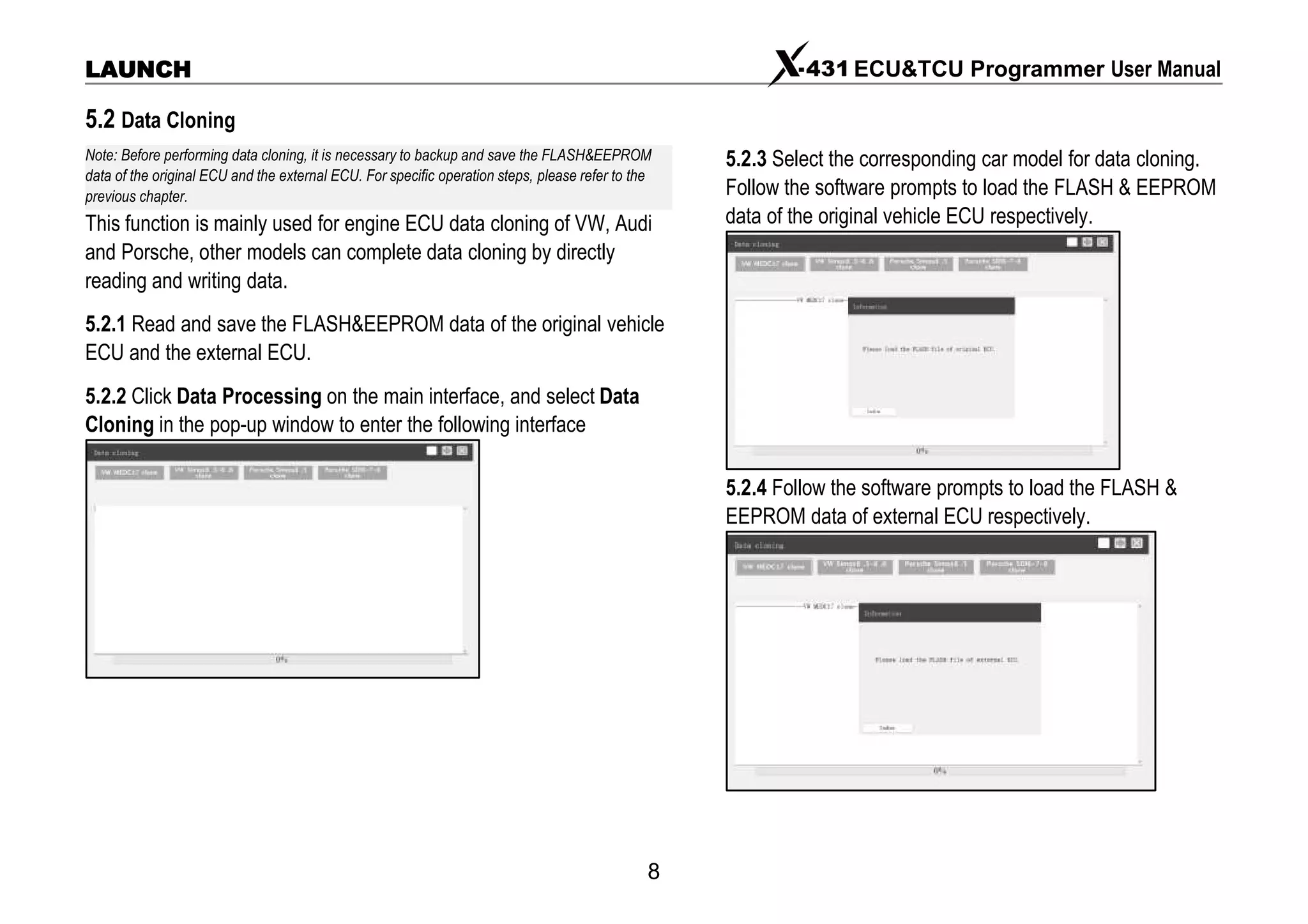 Launch X431 ECU Programmer User Manual.pdf | Operating Systems | Computer Software and Applications