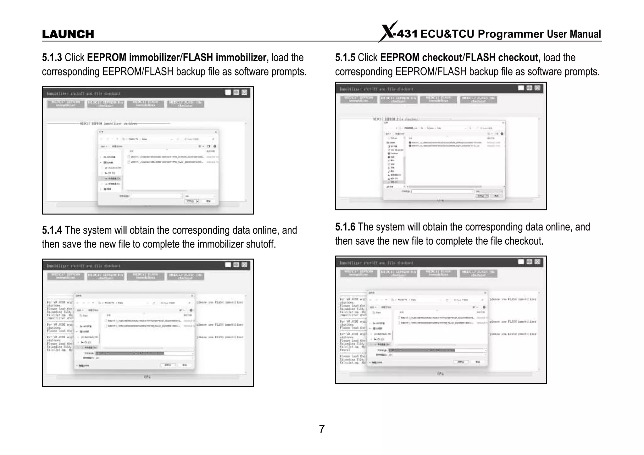 Launch X431 ECU Programmer User Manual.pdf | Operating Systems | Computer Software and Applications