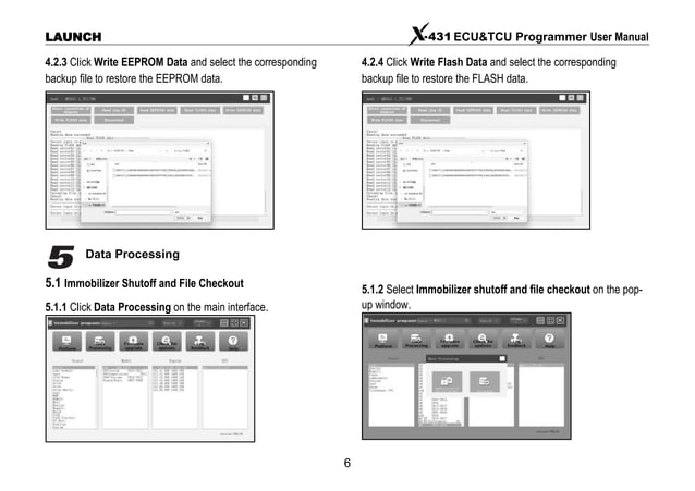 Launch X431 ECU Programmer User Manual.pdf | Operating Systems | Computer Software and Applications