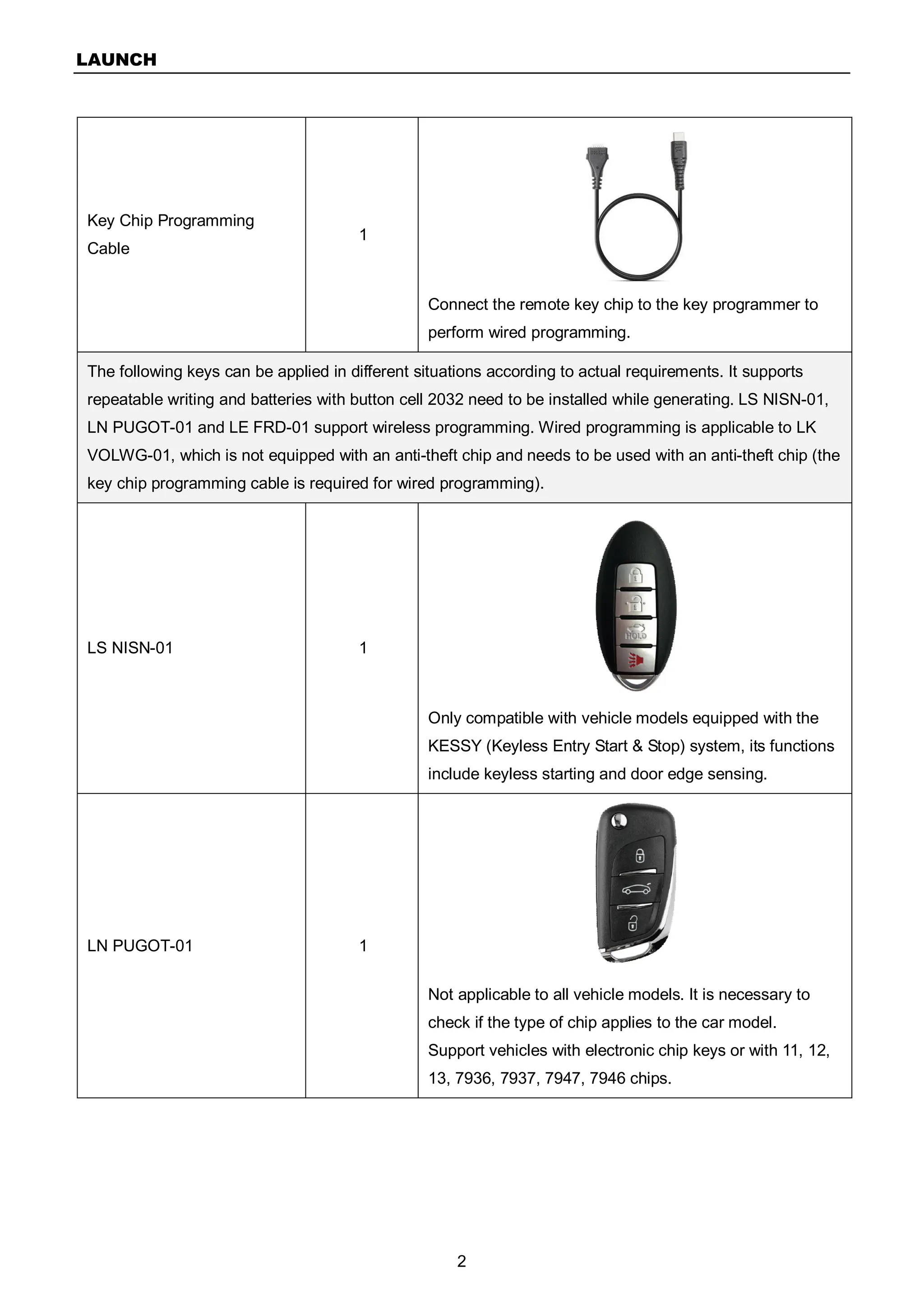 Launch X431 Key Programmer User Manualpdf Computer Peripherals