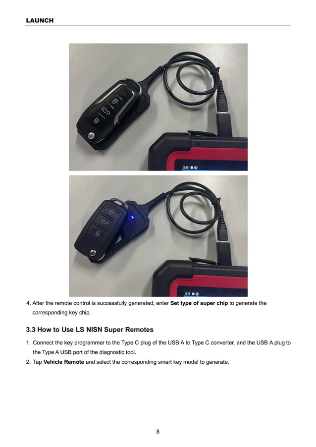 Launch X431 Key Programmer User Manual.pdf | Computer Peripherals | Computing